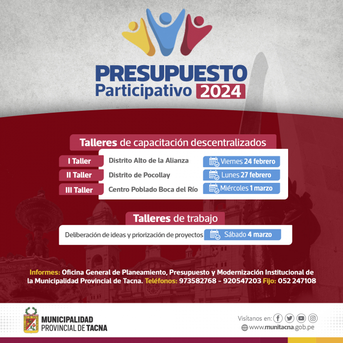 Noticias de la Institución - Municipalidad Provincial de Tacna